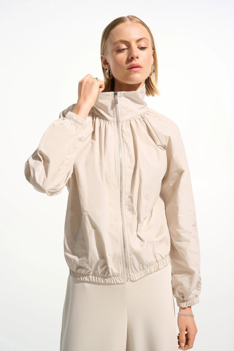 Cocoon Outdoor Jacket With Funnel Collar - Moonstone – Jenny's Boutique