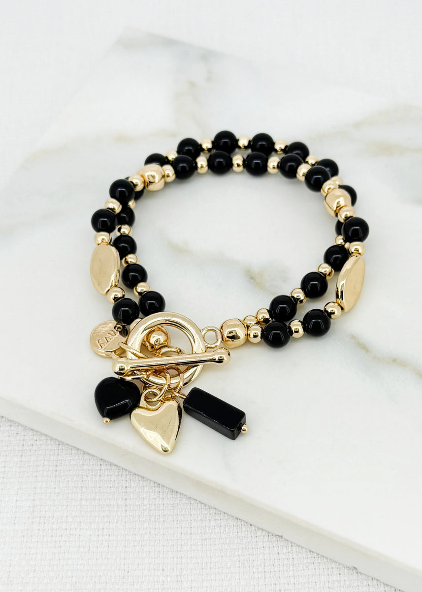 Black and Gold Bracelet - BLACK and GOLD – Jenny's Boutique