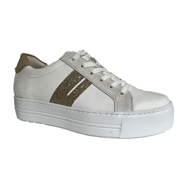 Glitter Stripe Trainer - White – Jenny's Boutique