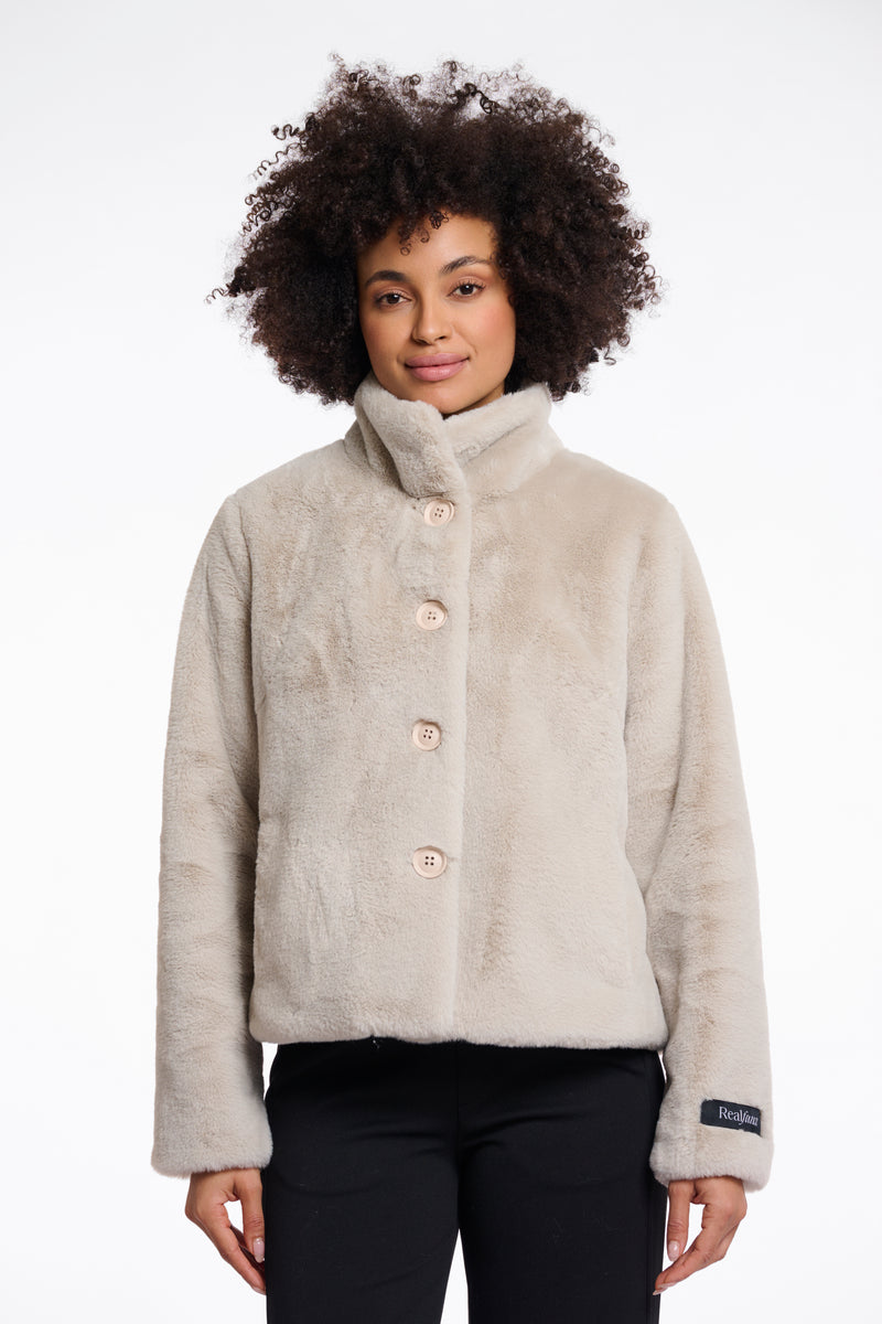 Faux Fur jacket - Birch – Jenny's Boutique