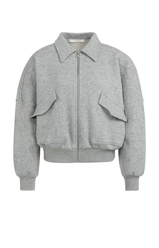 Jacket with Patch Pockets - Iron – Jenny's Boutique